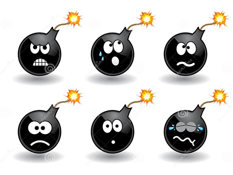 Bomb smileys ? stock vector. Illustration of graphic, design - 7677984