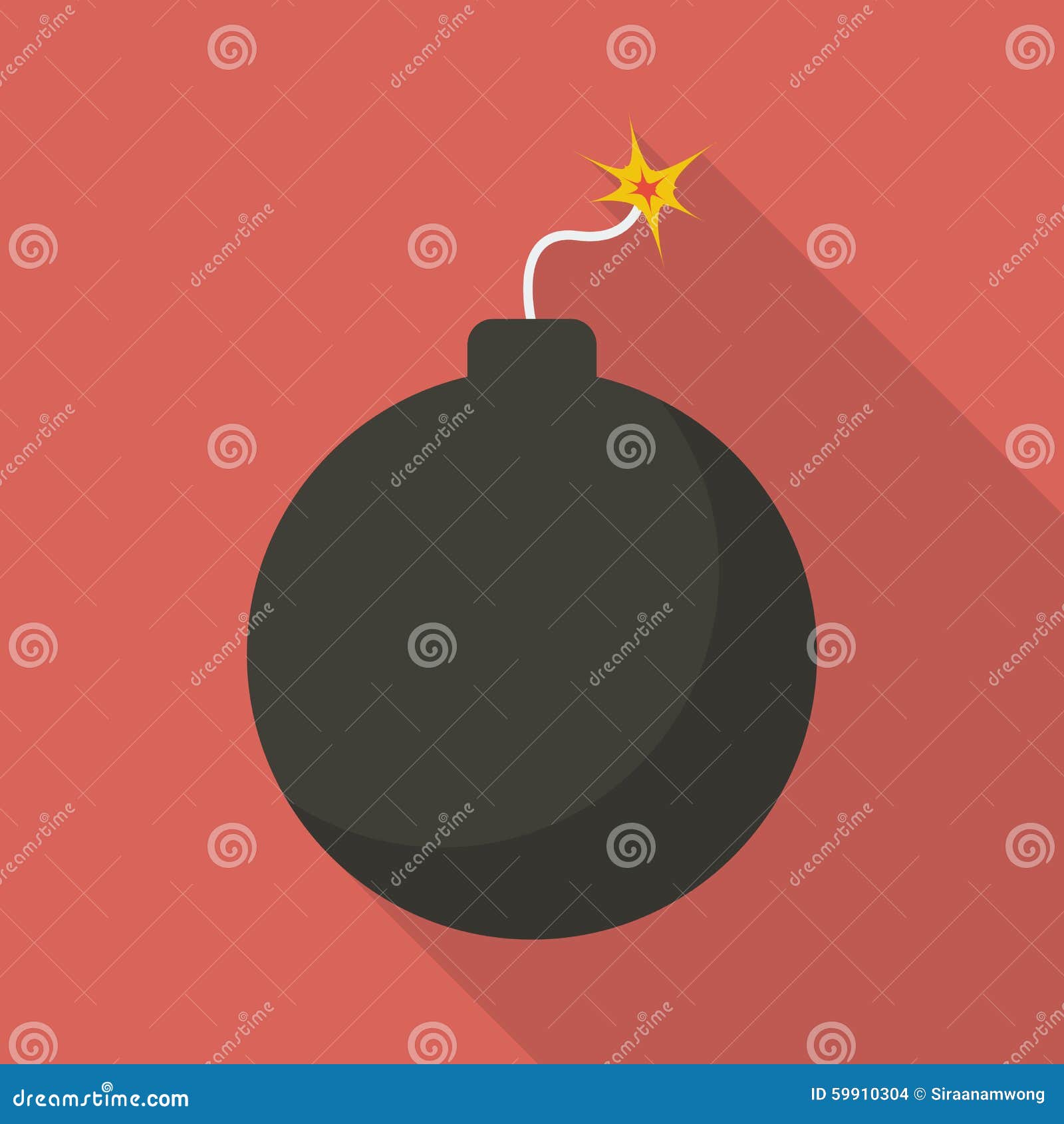 Bomb with sparkle stock vector. Illustration of bomb - 59910304