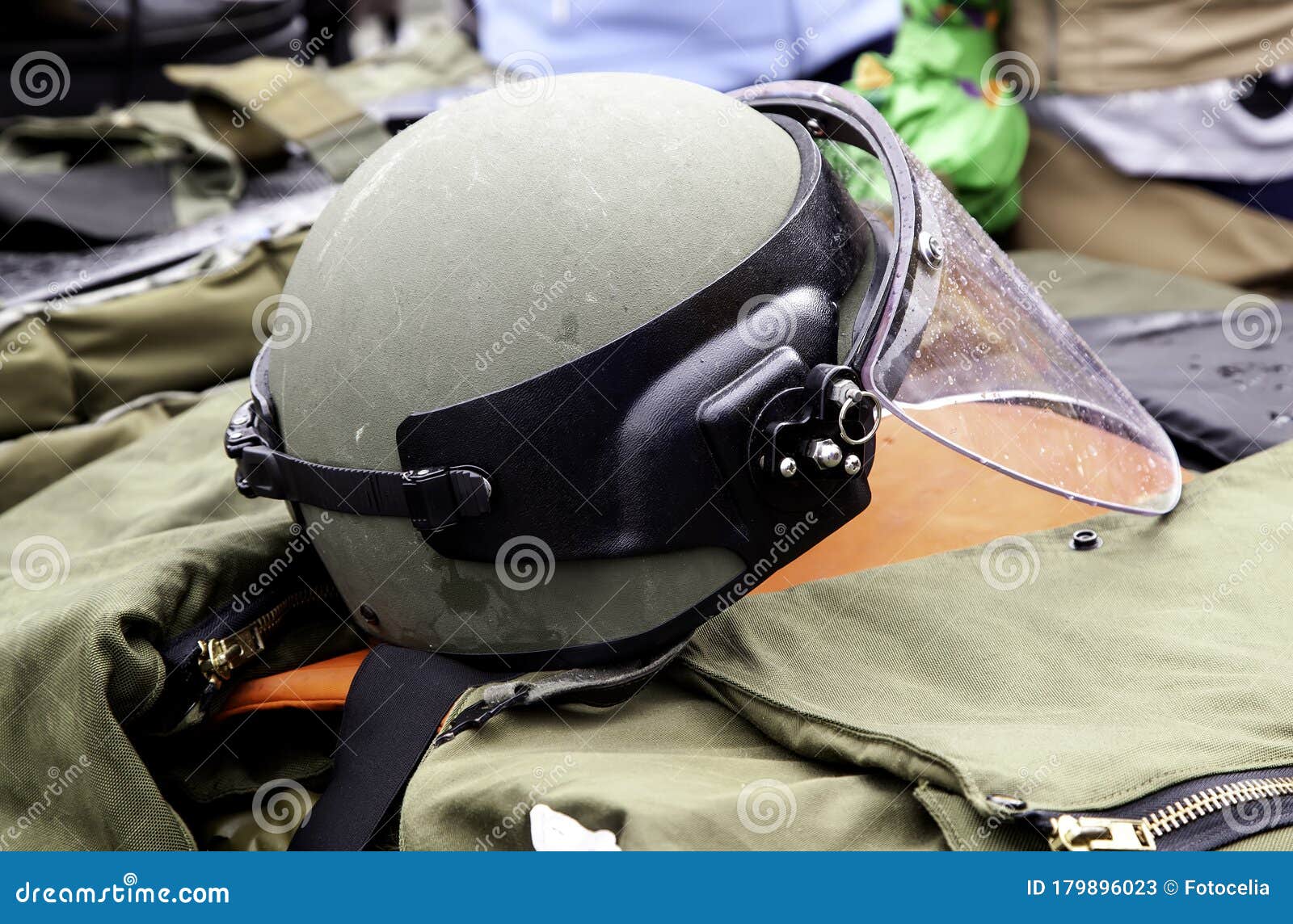 Bomb Squad Helmet stock image. Image of bomb, people - 179896023