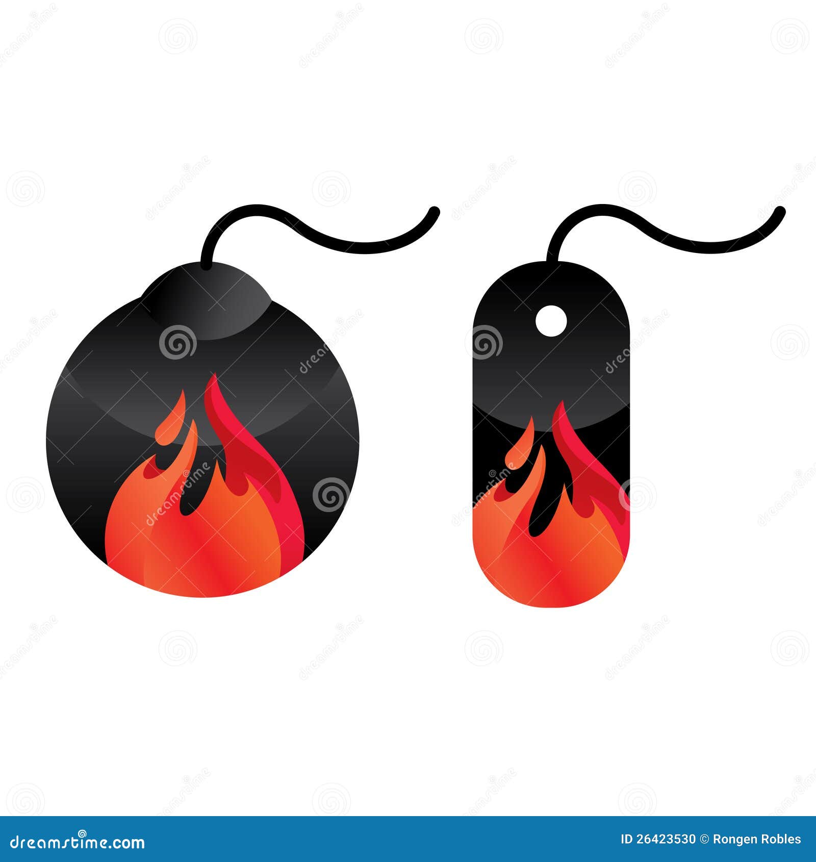Bomb tag stock illustration. Illustration of necklace - 26423530