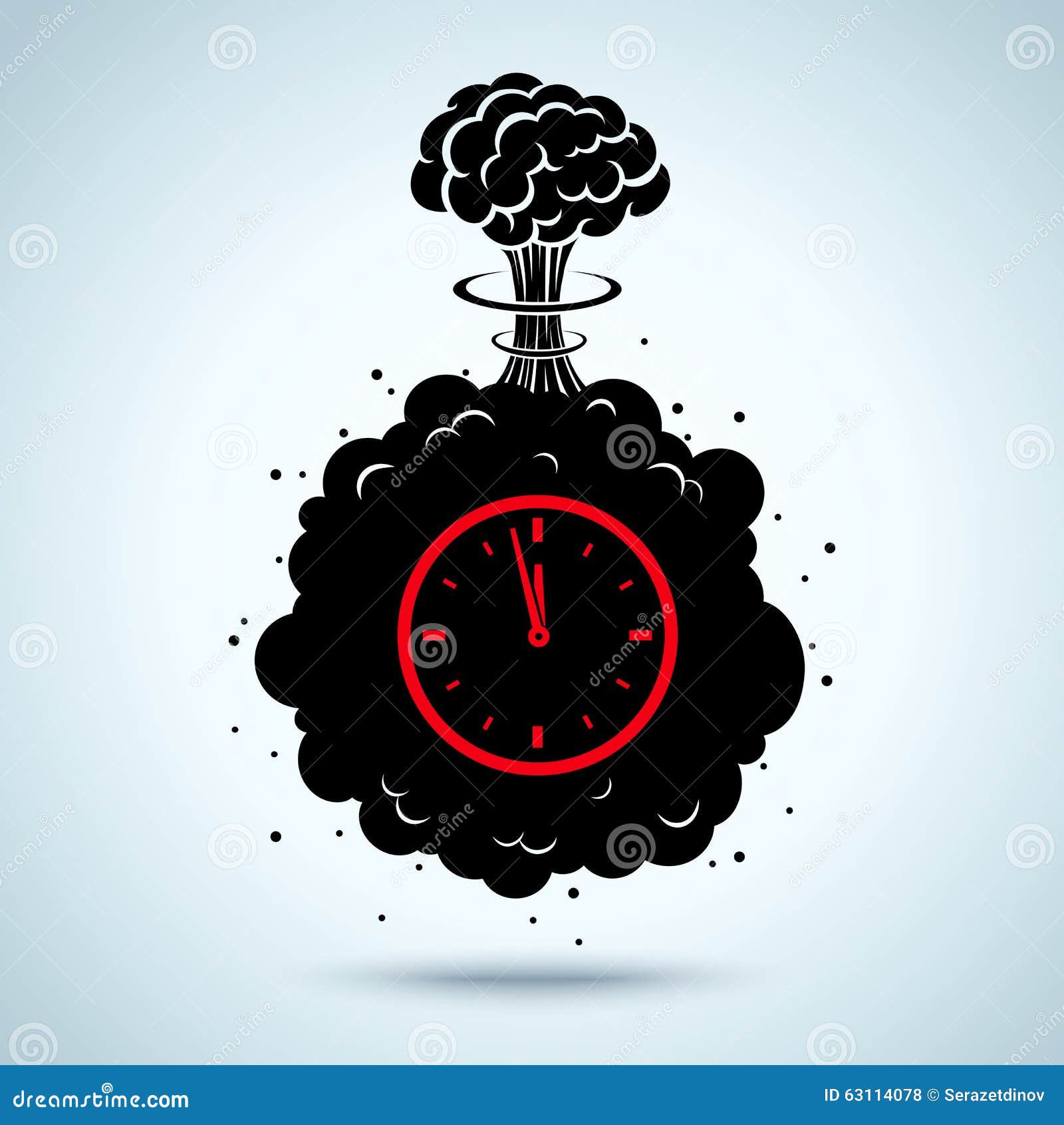 Bomb with a timer stock vector. Illustration of fuse - 63114078