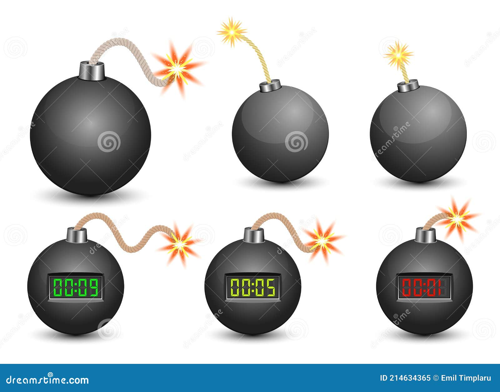 Bomb Vector Design Illustration Isolated on White Background Stock ...