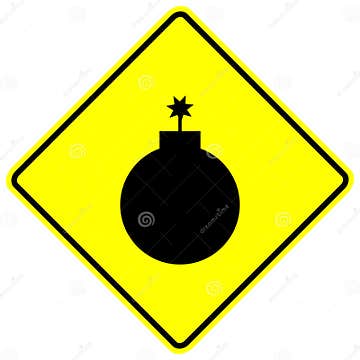 Bomb vector sign stock vector. Illustration of explosive - 7617300