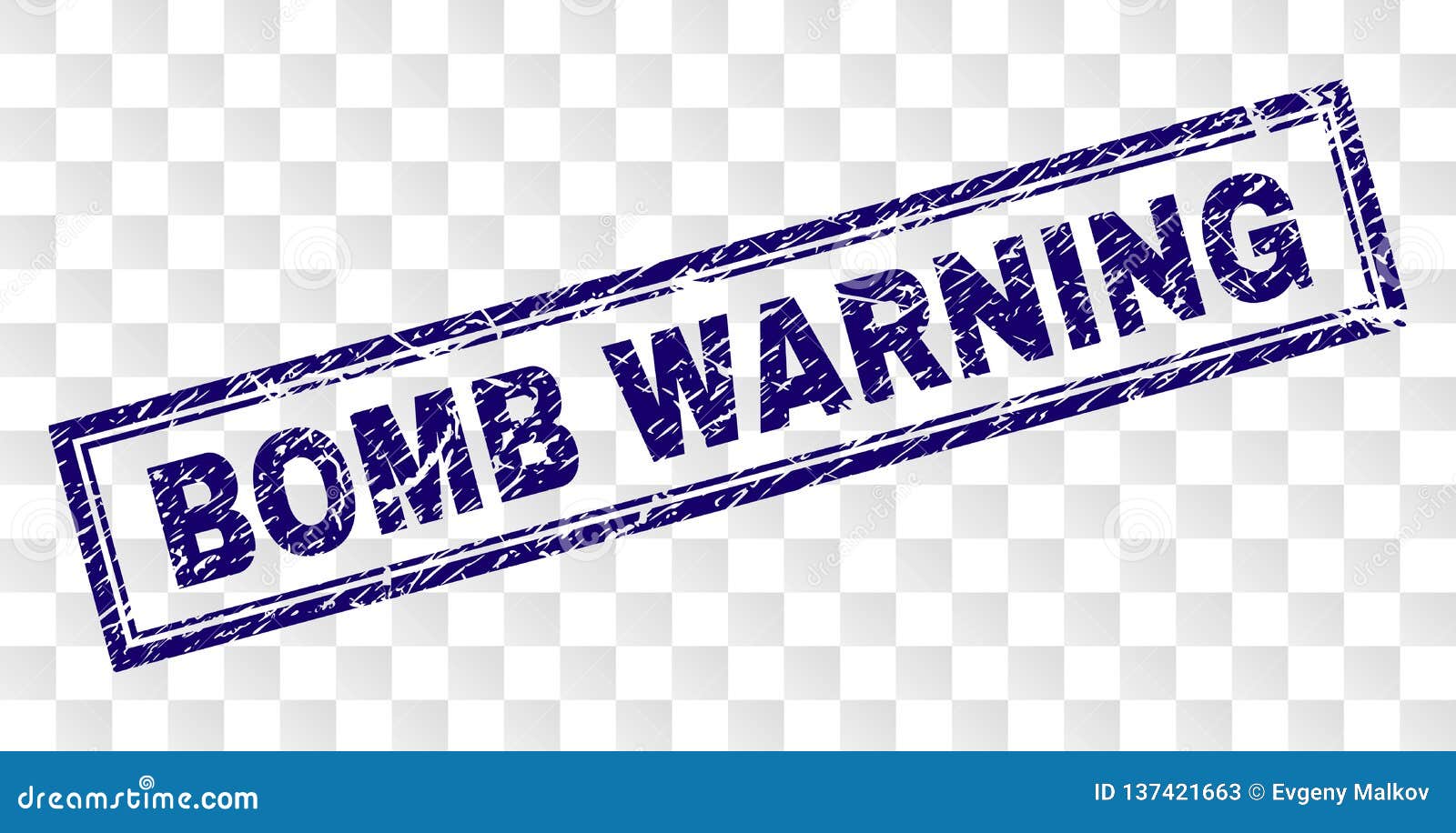 Scratched BOMB WARNING Rectangle Stamp Stock Vector - Illustration of ...