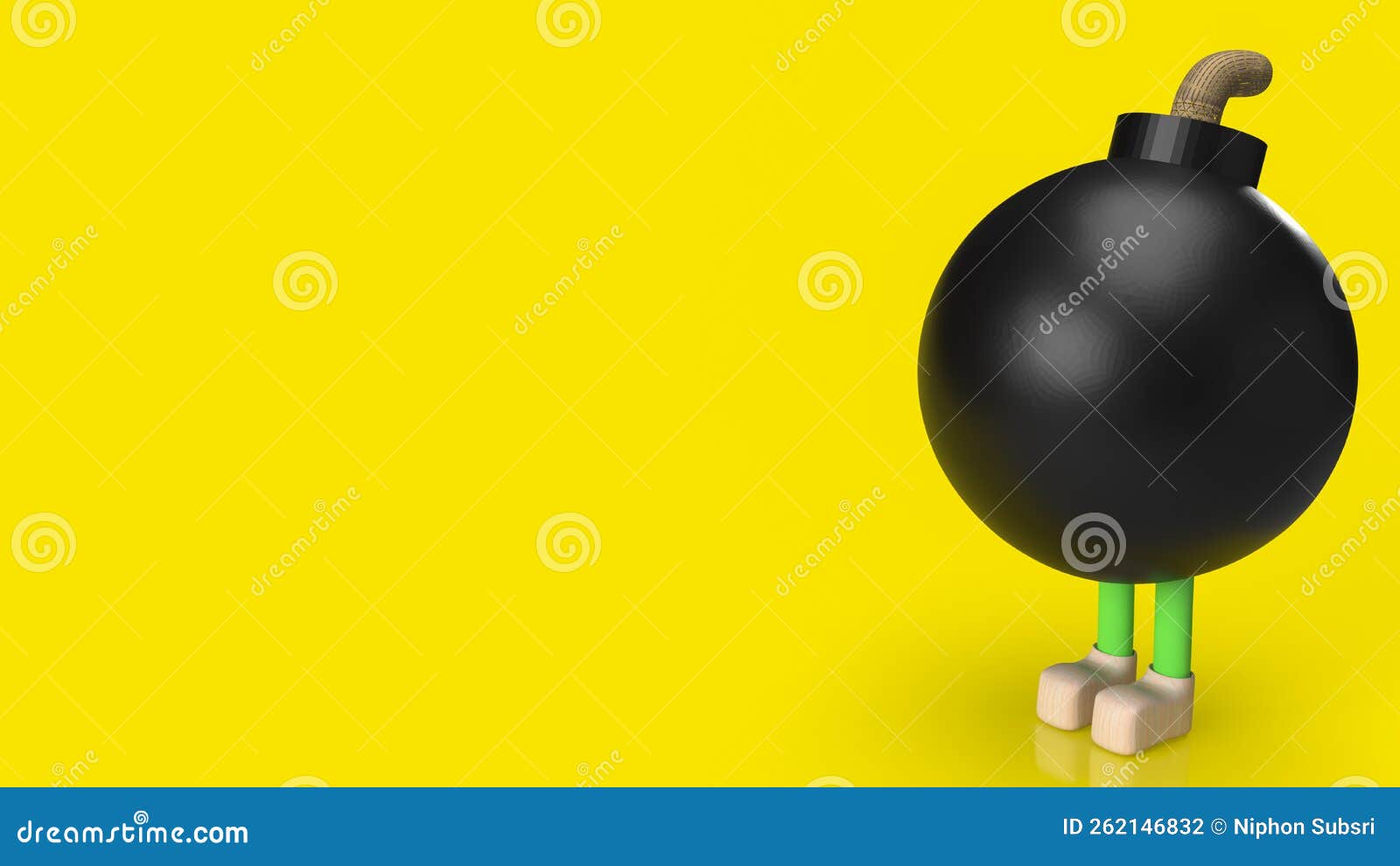 Bomb for Weapon or Abstract Concept 3d Rendering Stock Illustration ...