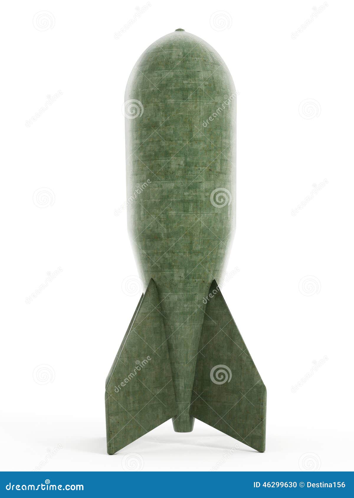 Bomb on white stock illustration. Illustration of single - 46299630