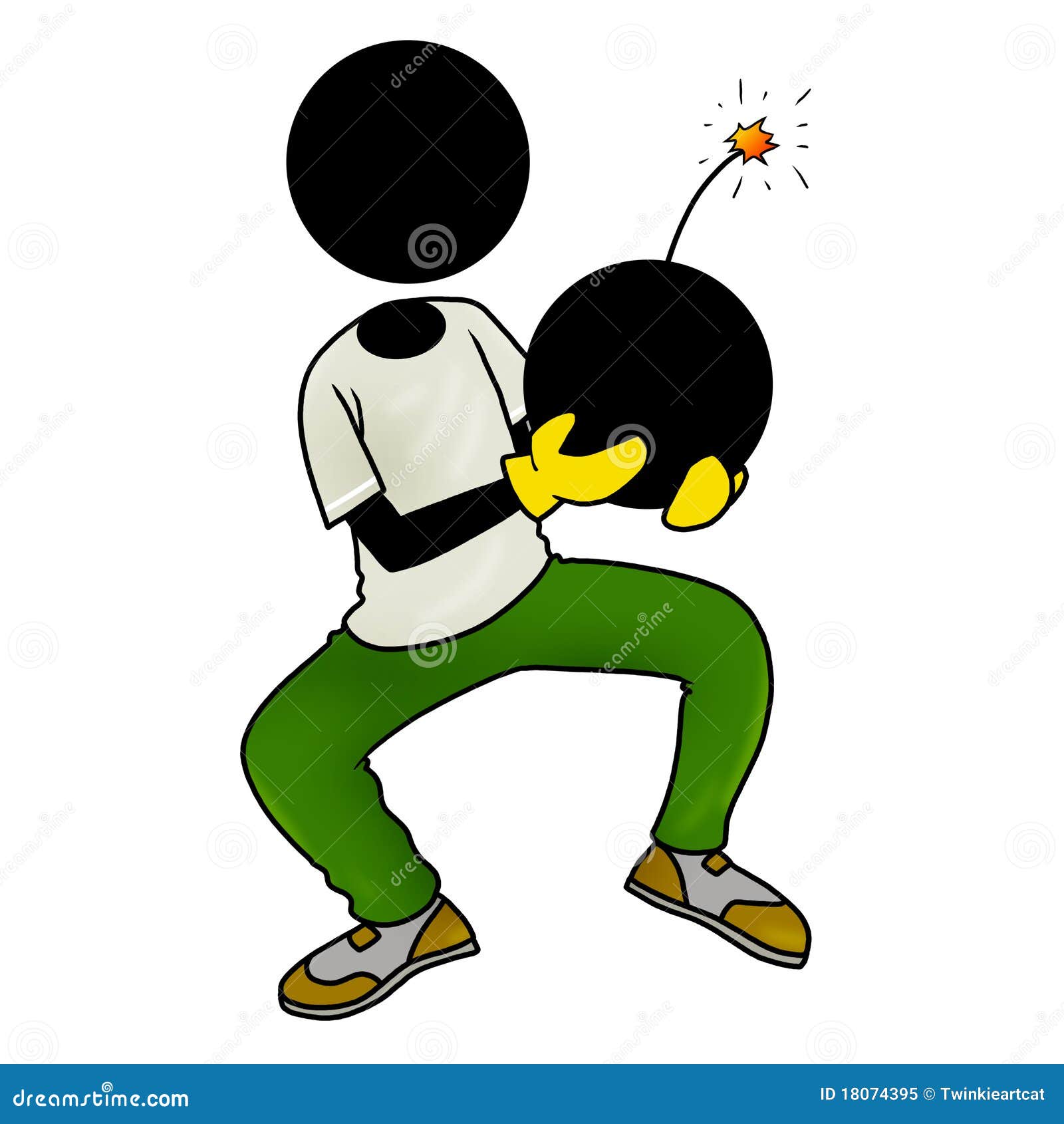 Bomba illustrazione di stock. Illustrazione di sorpresa - 18074395