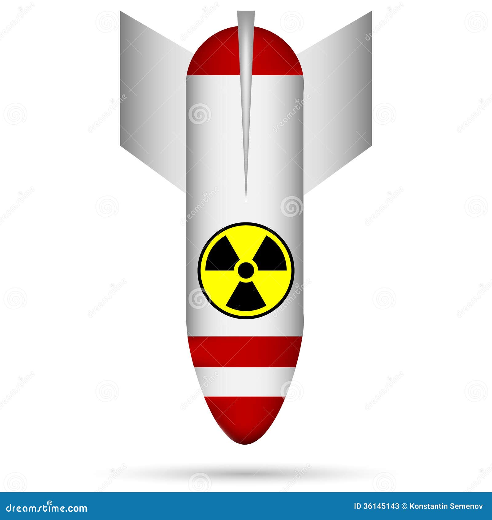 Bomba atomowa ilustracja wektor. Ilustracja złożonej z tło - 36145143