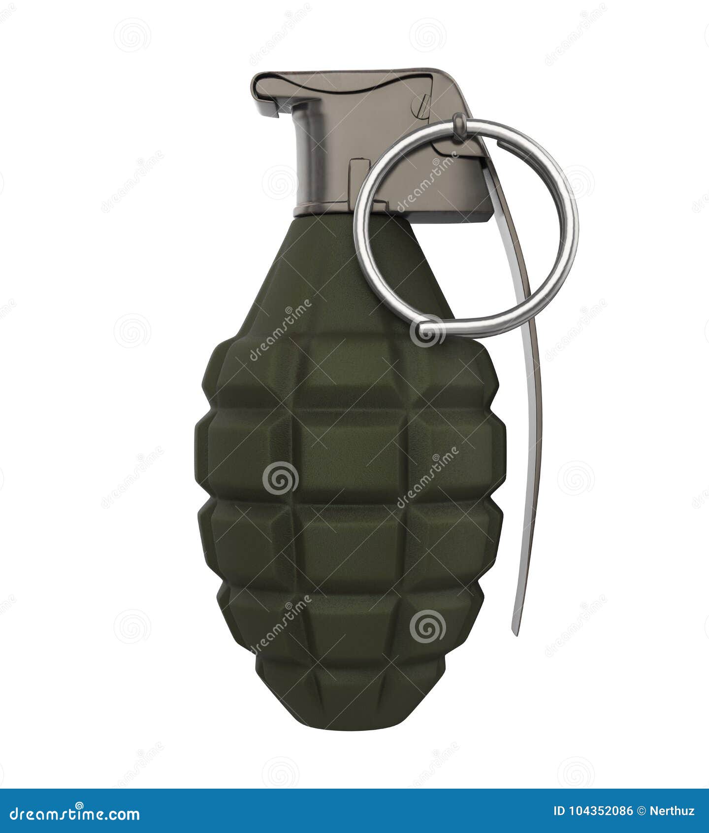 Bomba De La Granada Aislada Stock de ilustración - Ilustración de ...