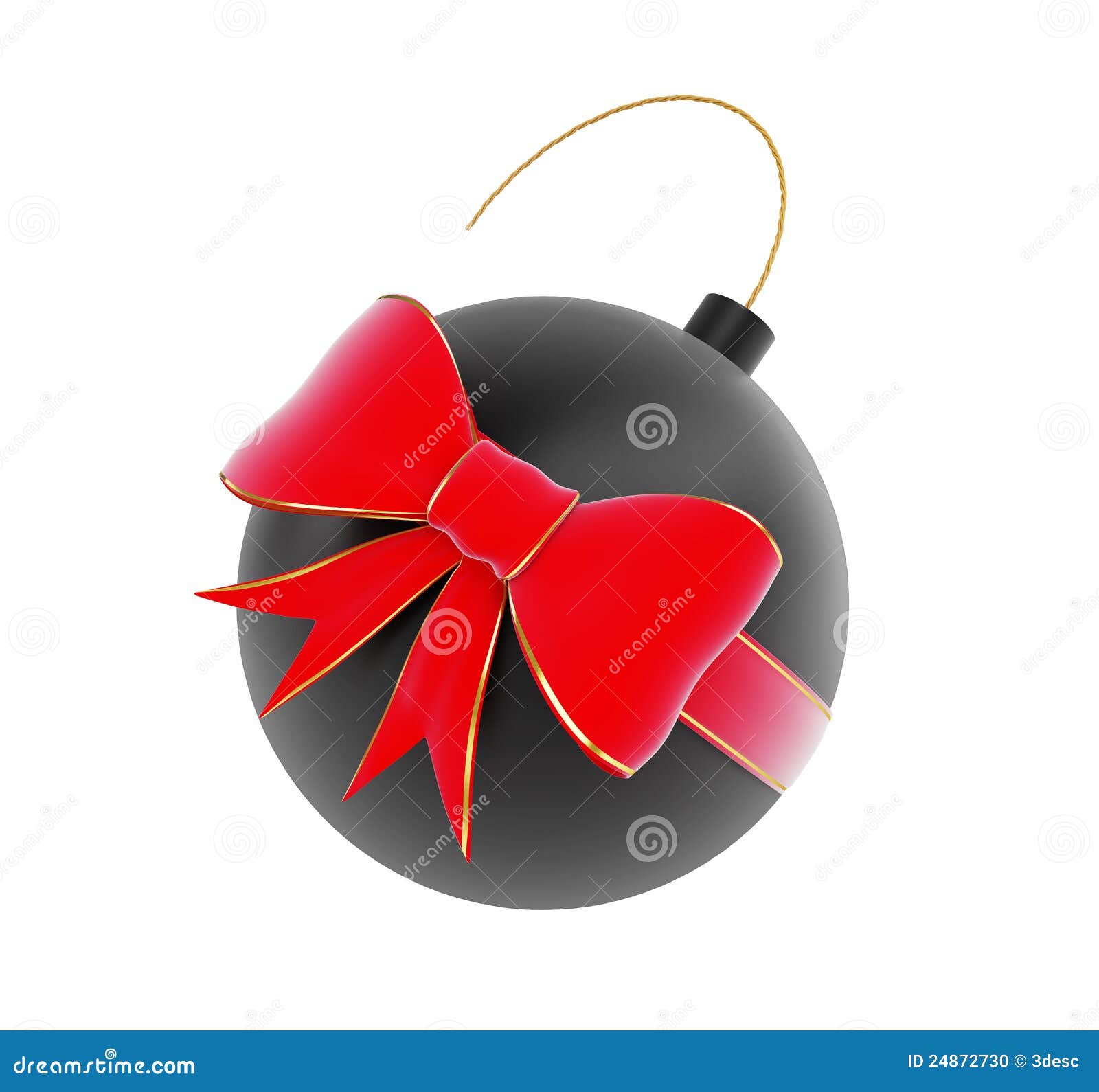 Bomba del regalo stock de ilustración. Ilustración de fusible - 24872730