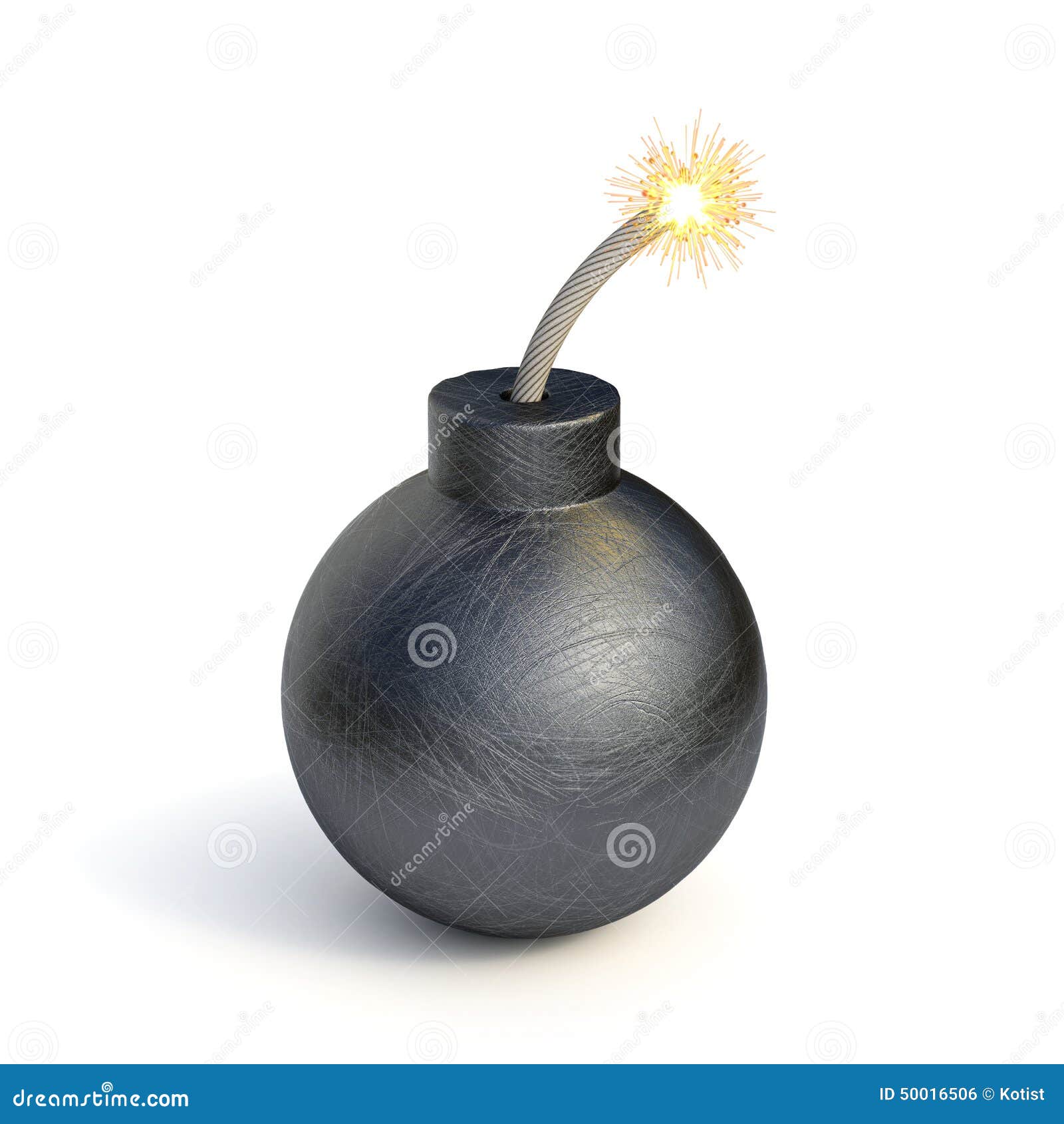Bomba Preta No Fundo Branco Ilustração Stock - Ilustração de terror ...