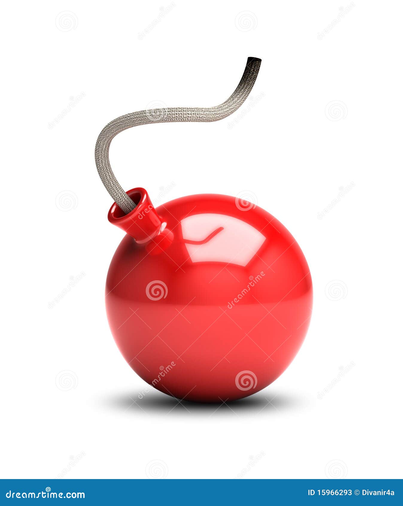 Bomba vermelha ilustração stock. Ilustração de redondo - 15966293