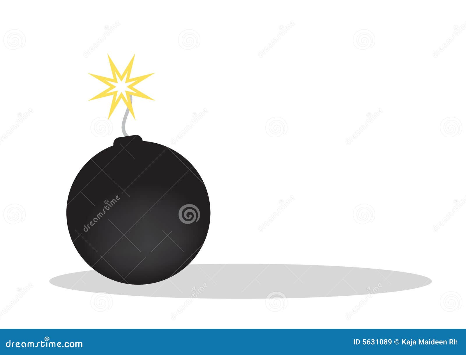 Bomba - vetor ilustração do vetor. Ilustração de preto - 5631089