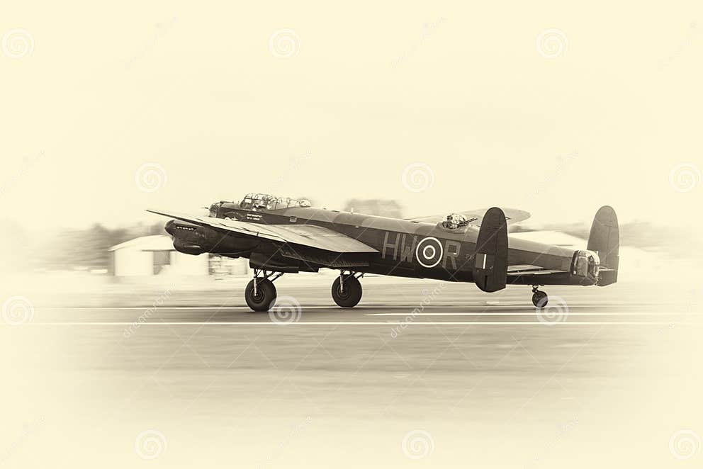 Bombardier de Lancaster photo stock éditorial. Image du avion - 97681508