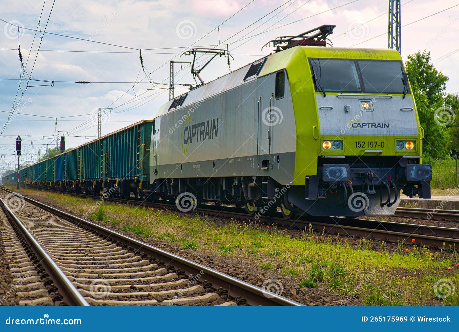 Bombardier TRAXX on the Railway on a Sunny Day Editorial Stock Image ...
