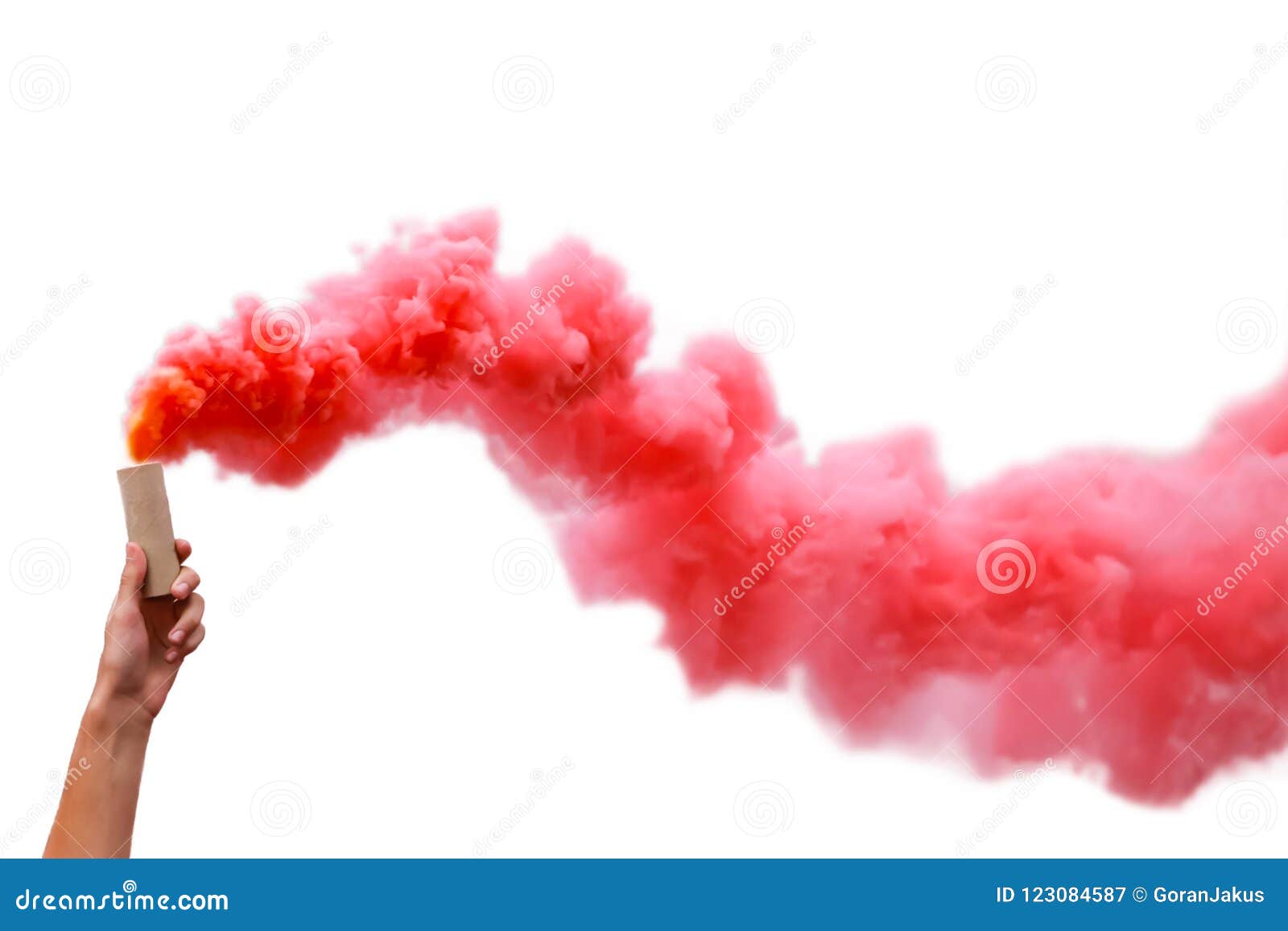 Bombas De Humo Con Humo Rojo Imagen de archivo - Imagen de inflamado ...
