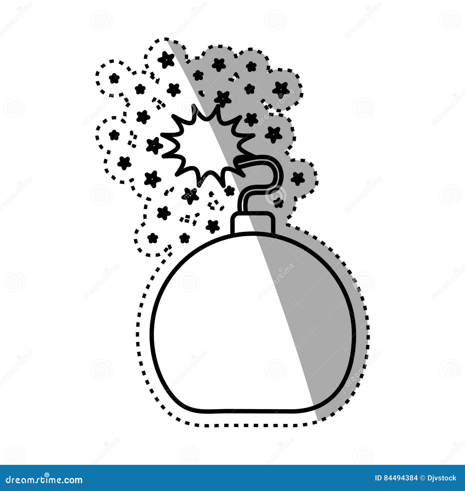 Bombe d'isolement de boule illustration stock. Illustration du ...