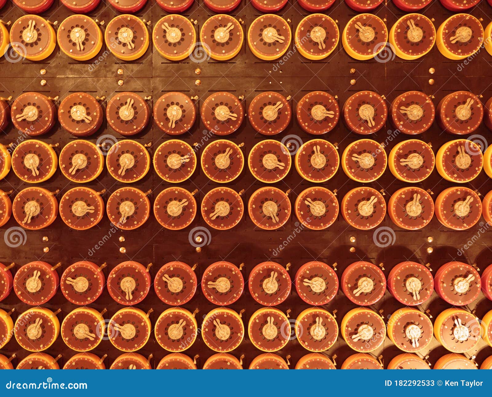 Bombe Decoding Machine at WWII Code Breaking Museum Editorial Stock ...