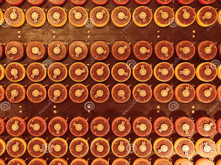 Bombe Decoding Machine at WWII Code Breaking Museum Editorial Stock ...