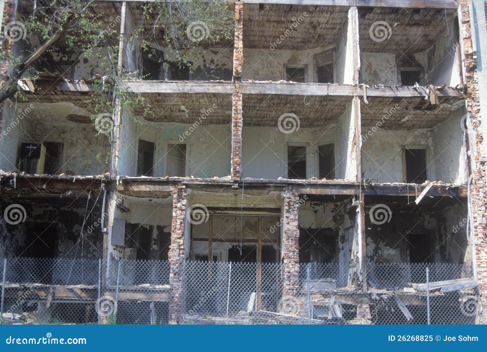 Bombed Out Apartment Dwelling Editorial Image - Image of north, social ...