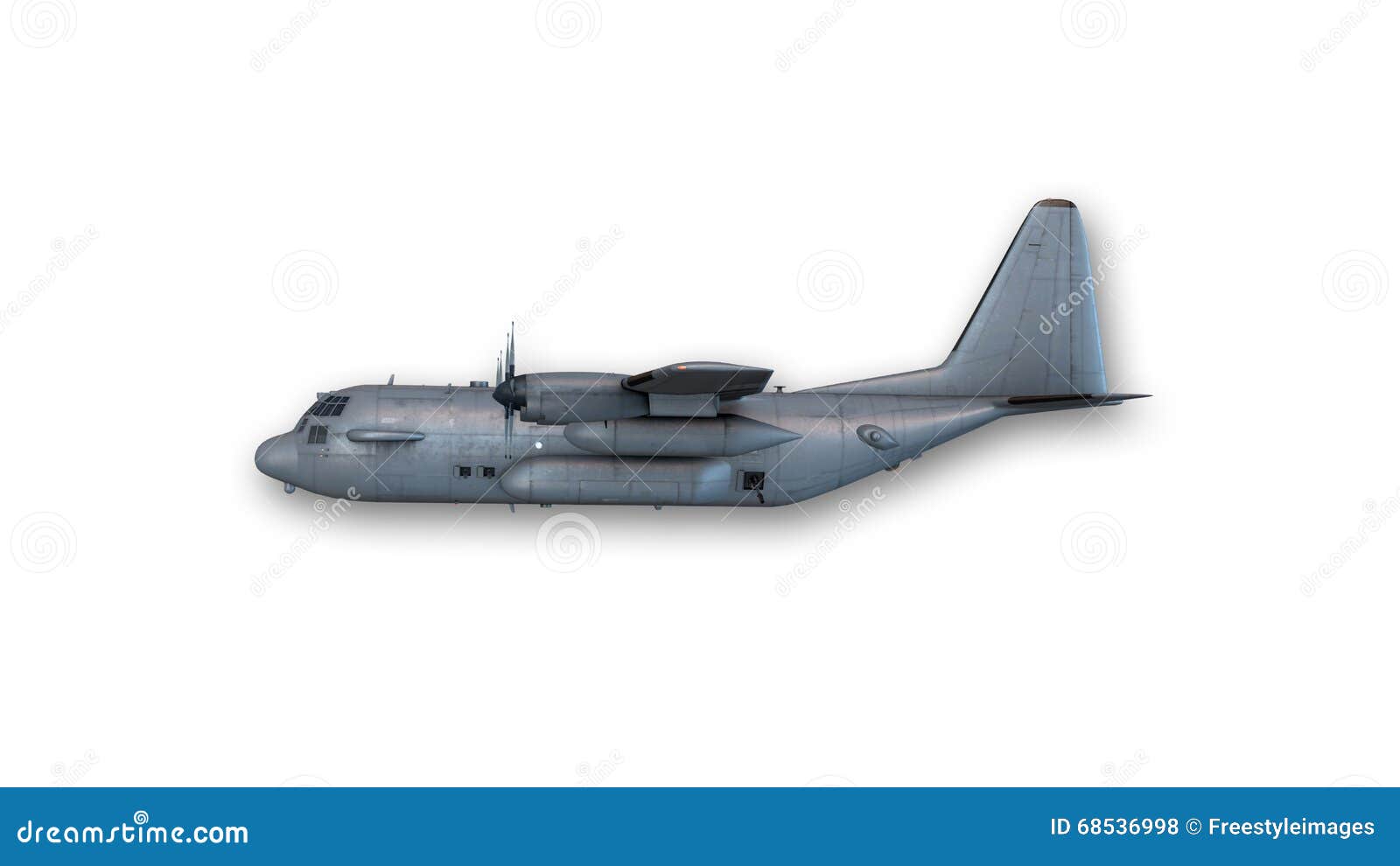 Bomber, Military Plane on White, Side View Stock Photo - Image of force ...