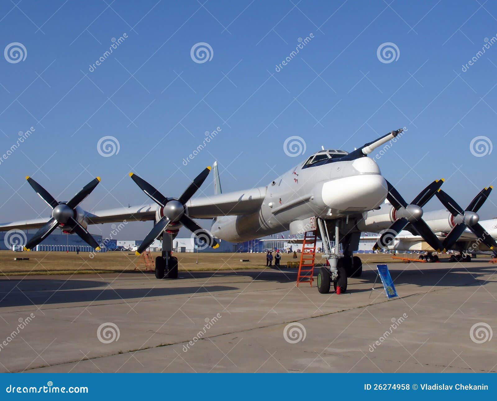 Bomber Tu-95 editorial stock photo. Image of exhibition - 26274958