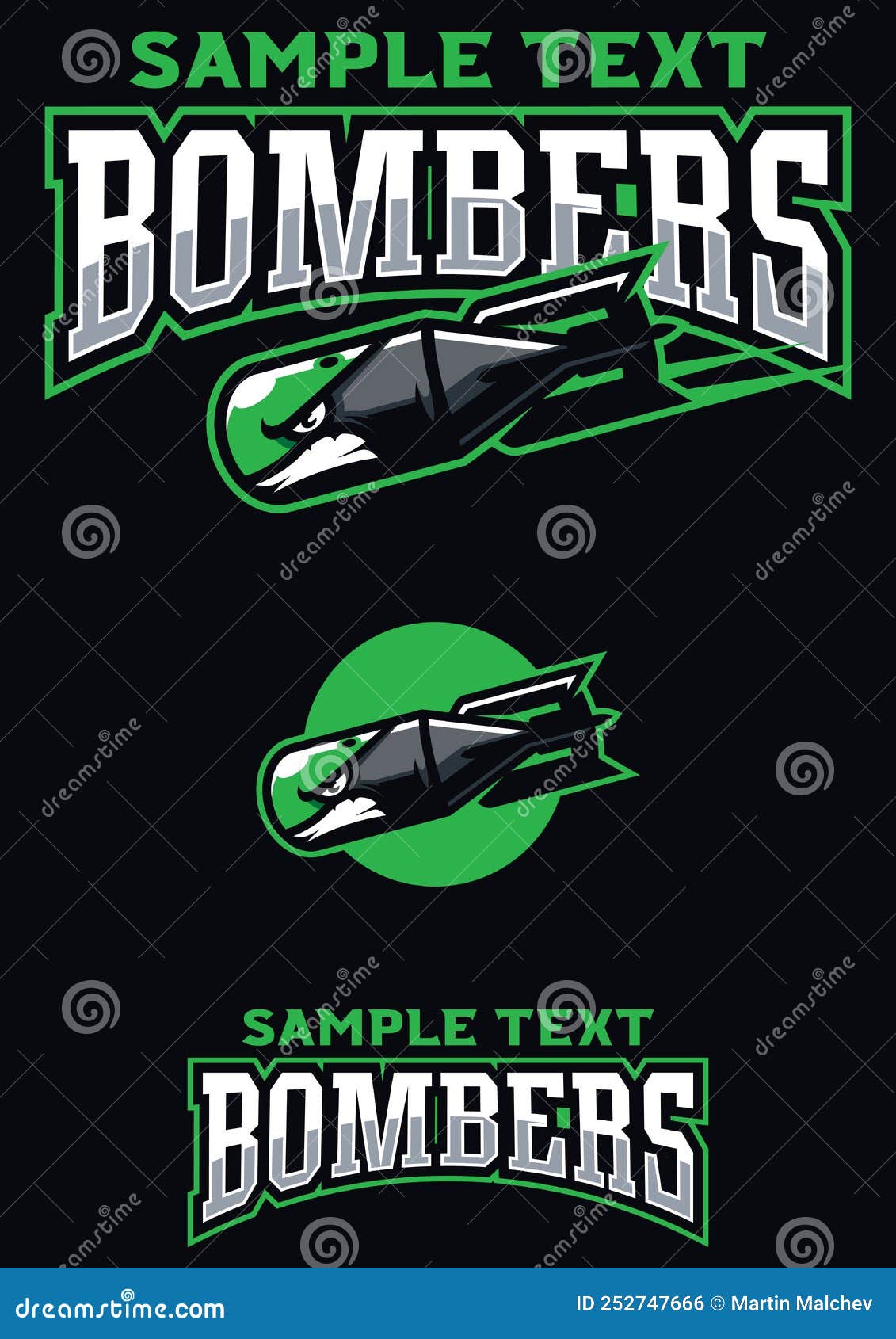 Bombers Cartoon Vector With Funny Pilot | CartoonDealer.com #110536092