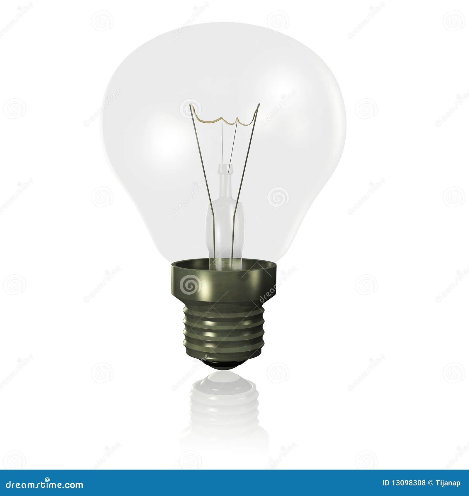 Bombilla apagado stock de ilustración. Ilustración de cristal - 13098308
