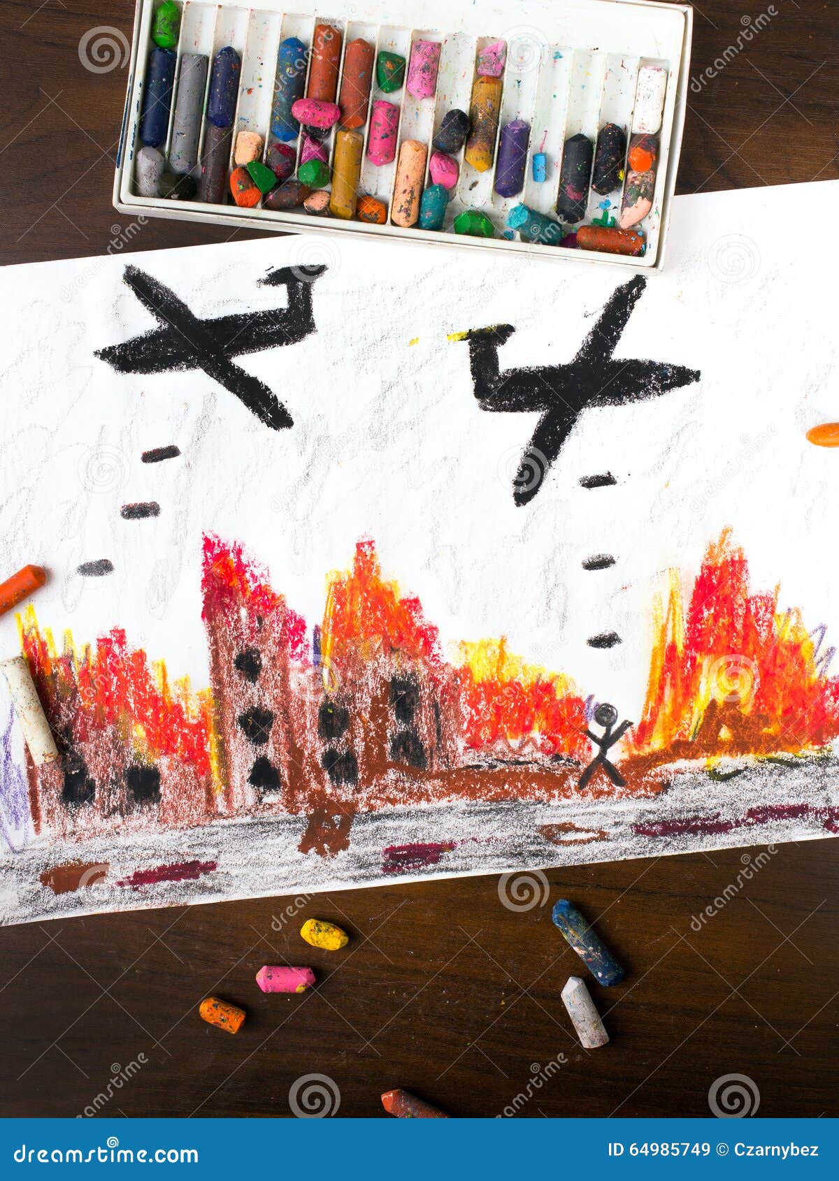 Bombing raid stock image. Image of attack, destruction - 64985749