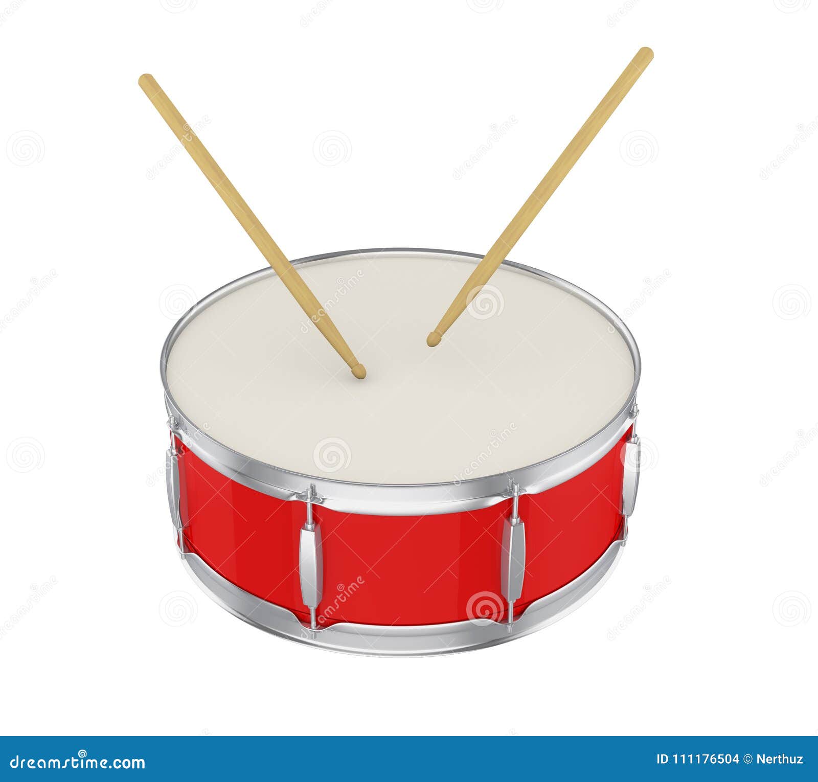 Bombo aislado stock de ilustración. Ilustración de sonido - 111176504