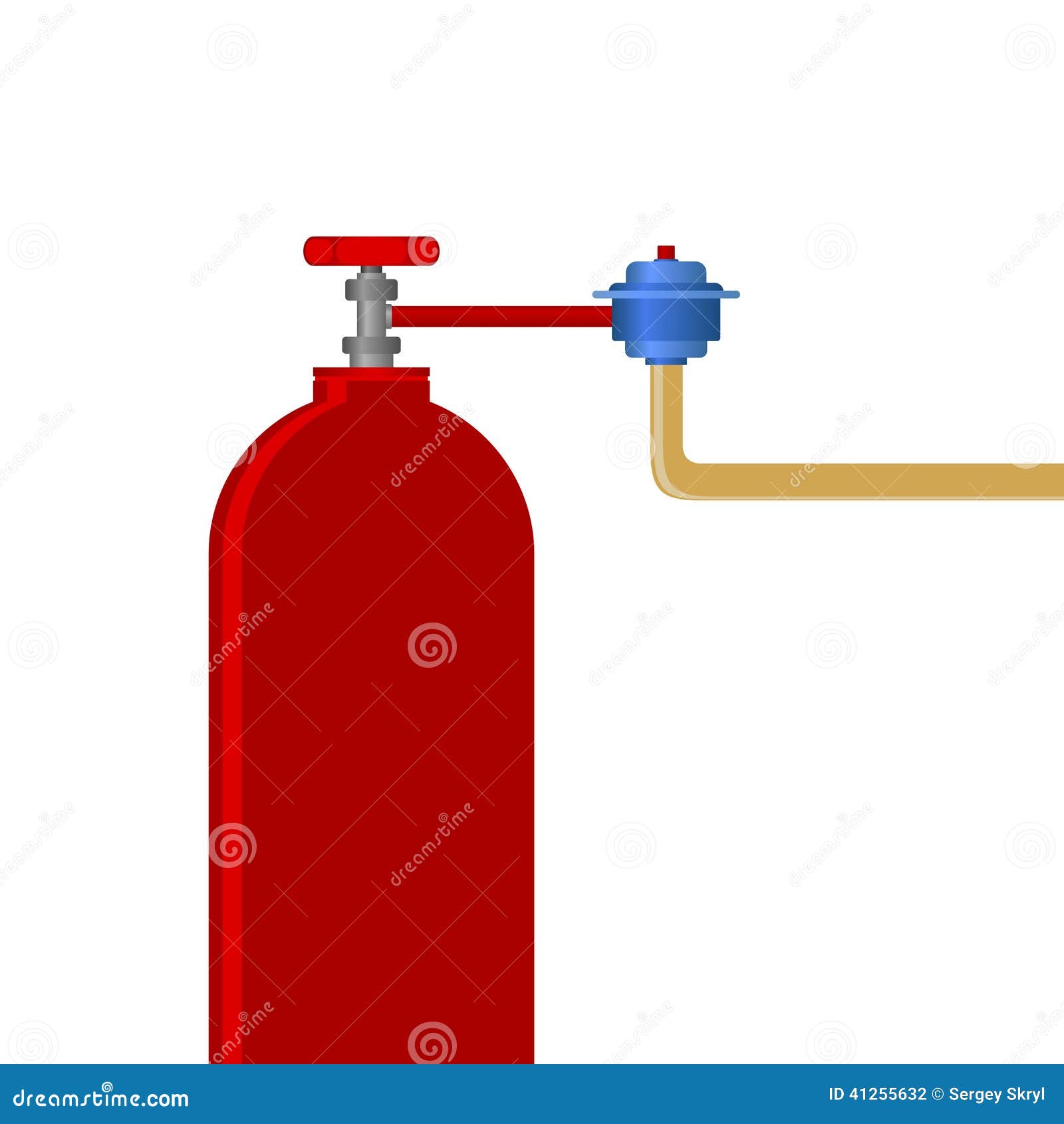 Bombola a gas illustrazione vettoriale. Illustrazione di colpetto ...