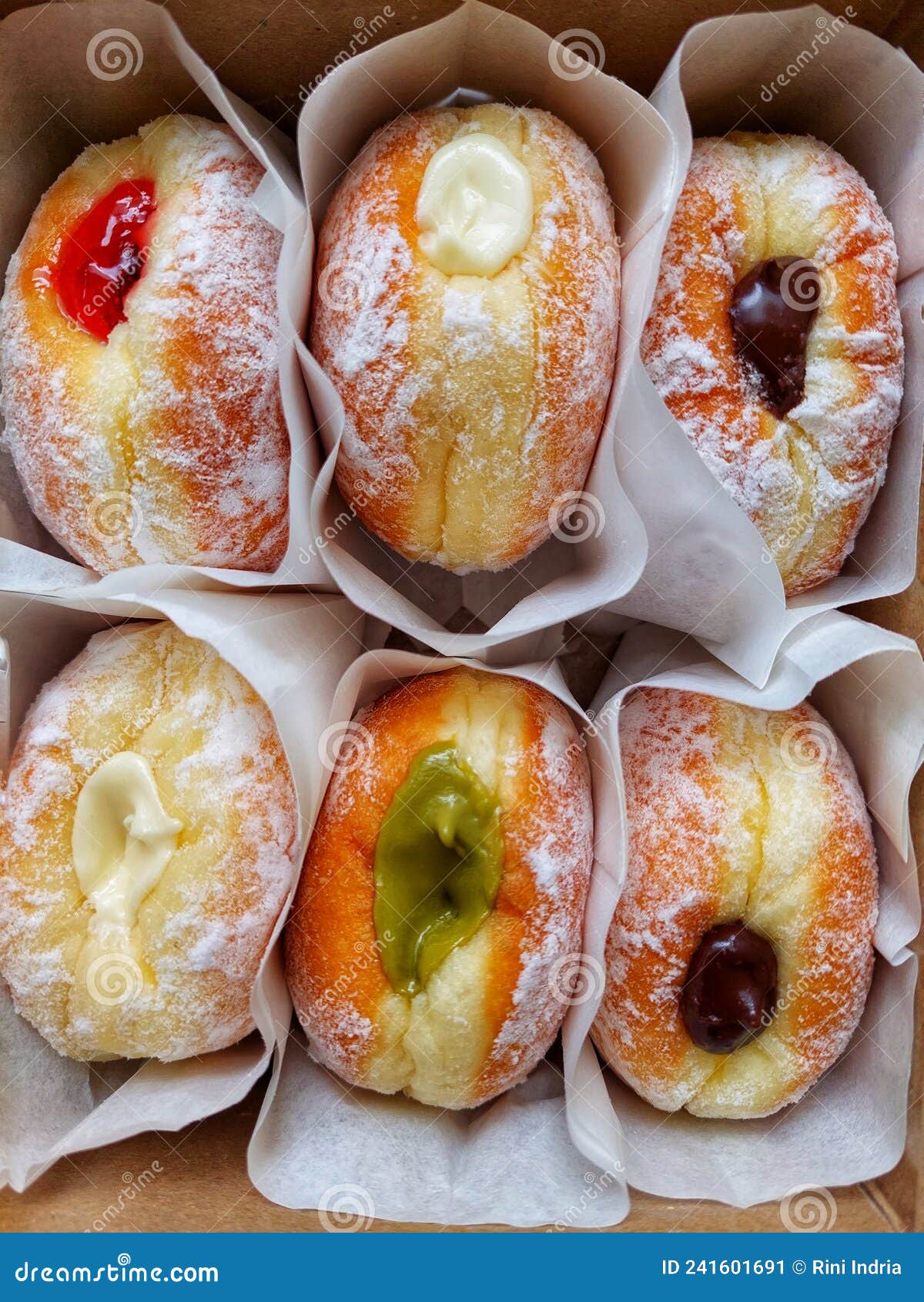 Bomboloni, A Donut Filled With Melted Chocolate And Eaten As A Snack ...