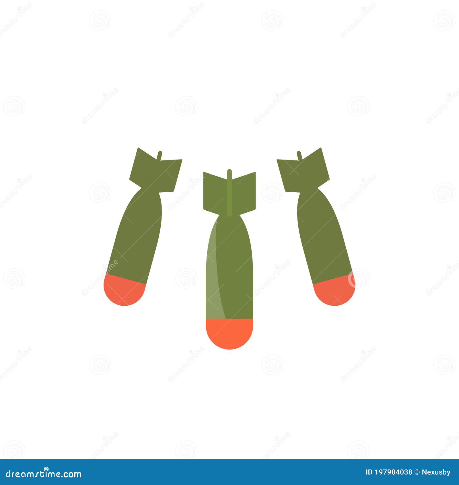 Bombing Icon. Vector Illustration Isolated On White Background ...