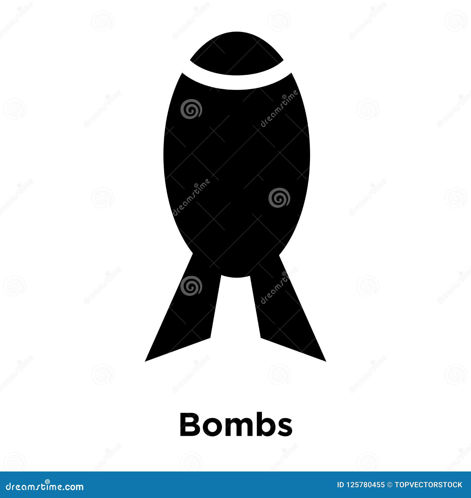 Bombs Icon Vector Isolated on White Background, Logo Concept of Stock ...