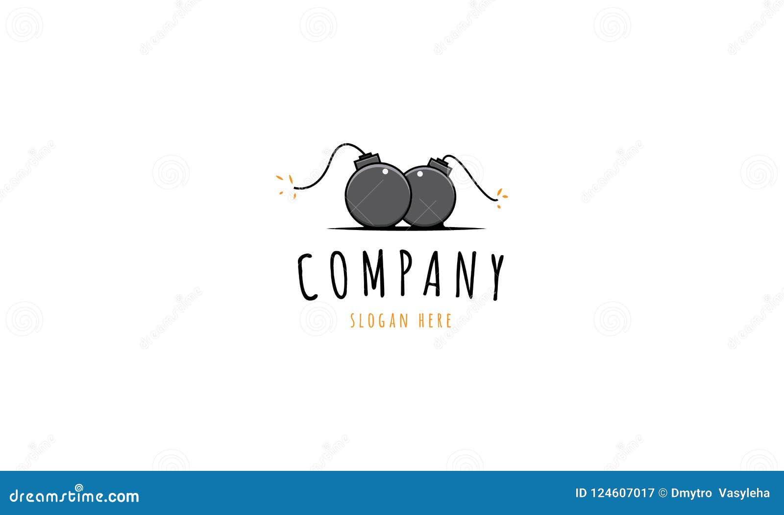 Bombs vector logo image stock vector. Illustration of isolated - 124607017