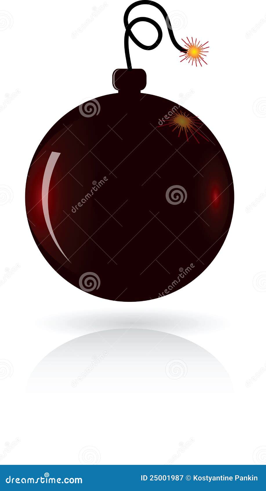 Bombshell stock vector. Illustration of wick, bomb, risk - 25001987