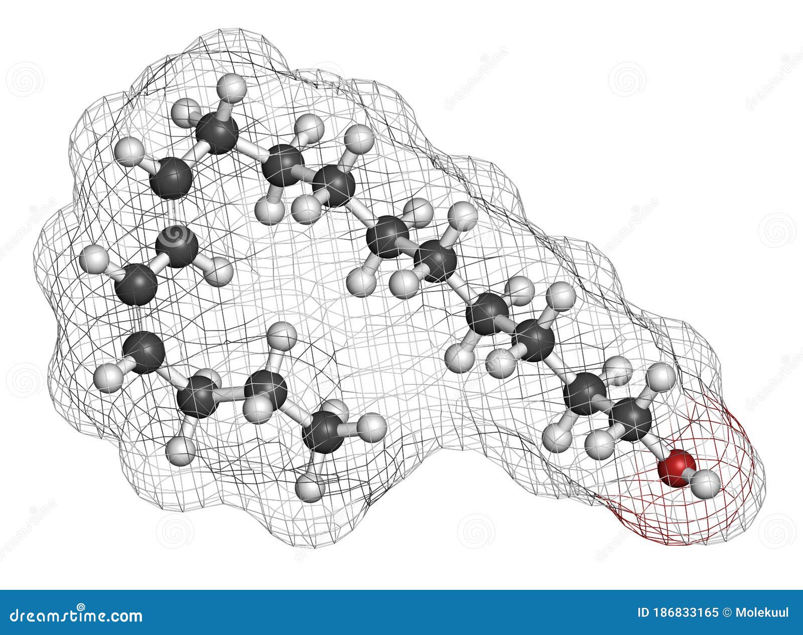 Bombykol Insect Pheromone Molecule. Atoms Are Represented As Spheres ...