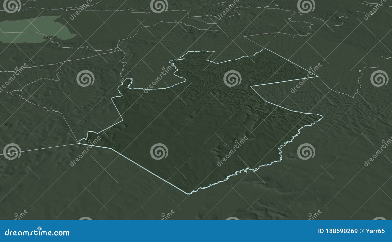 Bomet, Kenya - Outlined. Administrative Stock Illustration ...