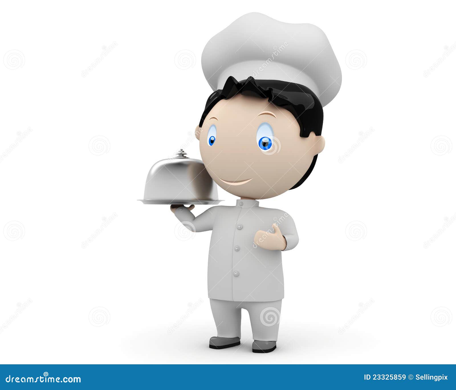 Bon Appetit! Social 3D Characters Stock Illustration | CartoonDealer ...