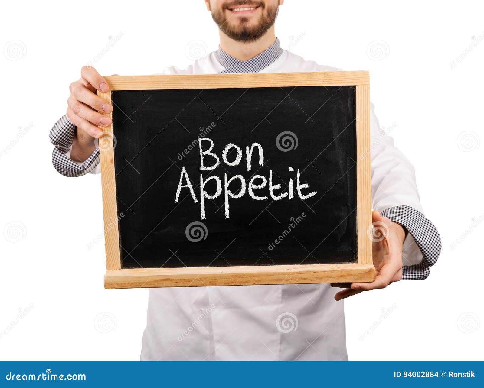 Bon appetit stock photo. Image of cook, chalkboard, face - 84002884