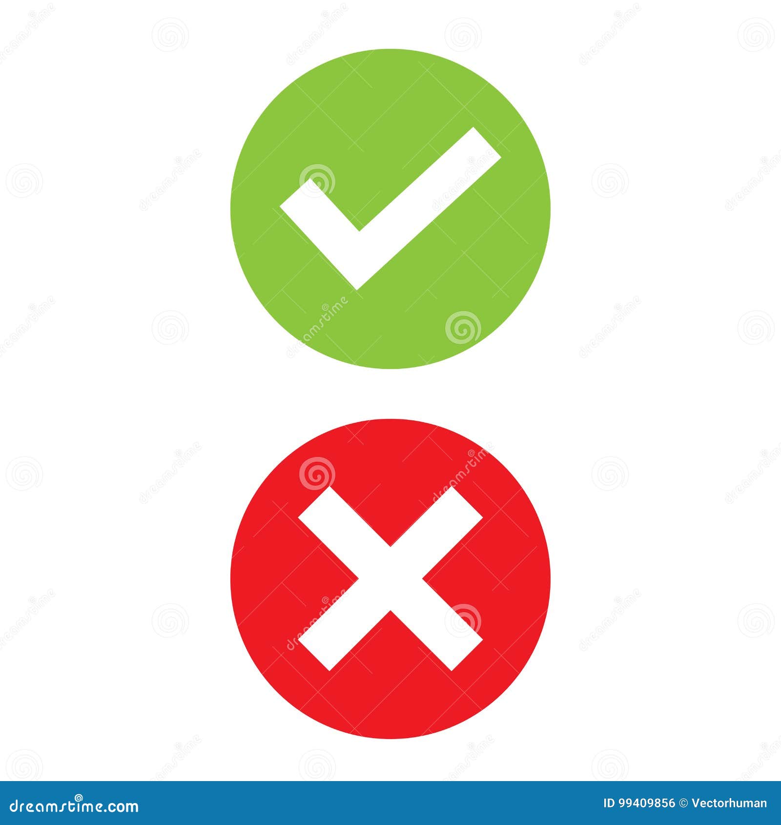 Bon et faux vecteur illustration de vecteur. Illustration du mauvais ...