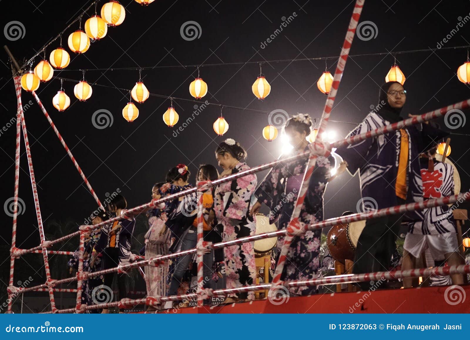 Bon Odori Dance Performance Foto de archivo editorial - Imagen de ...