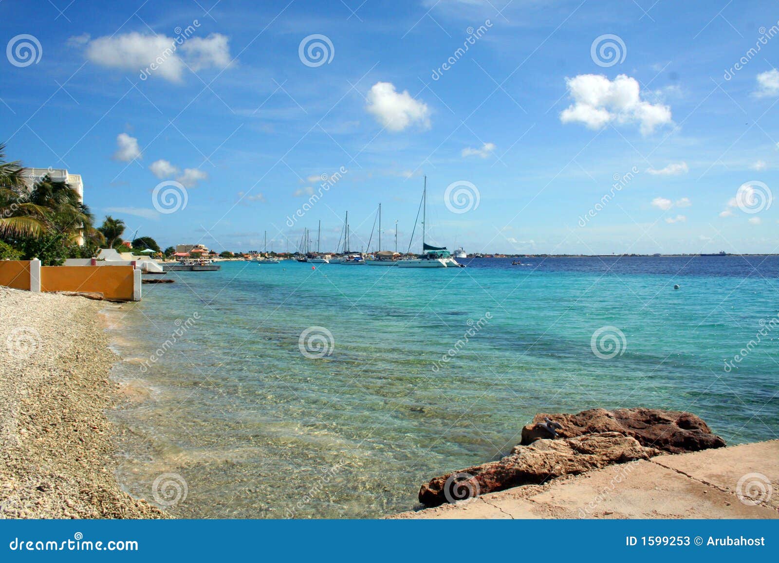 Bonaire Ocean View stock image. Image of antilles, ocean - 1599253