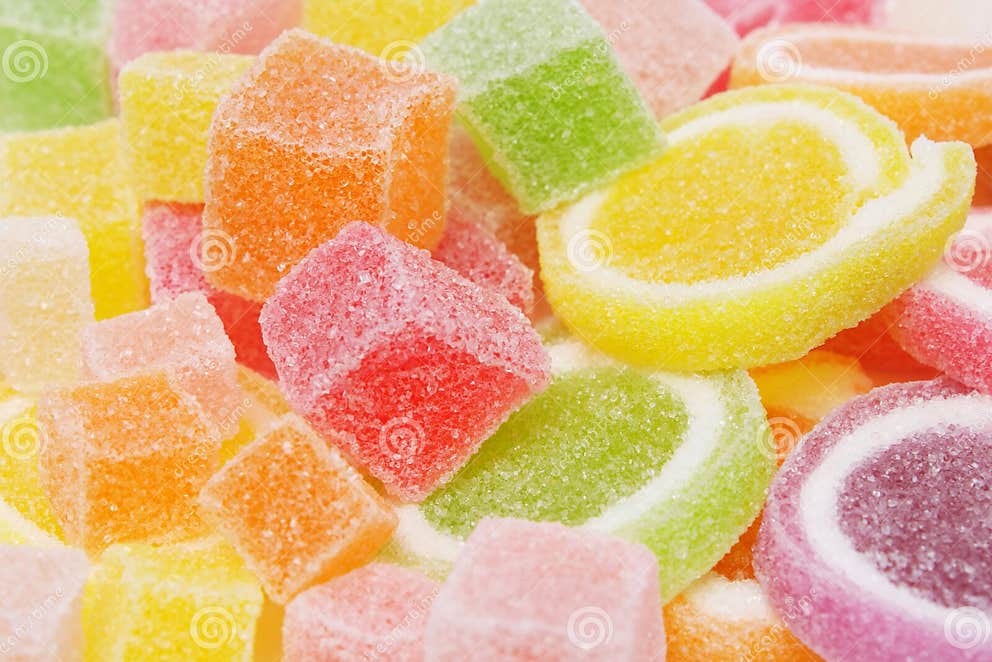 Bonbons mous photo stock. Image du enduit, cubique, fondant - 5388484