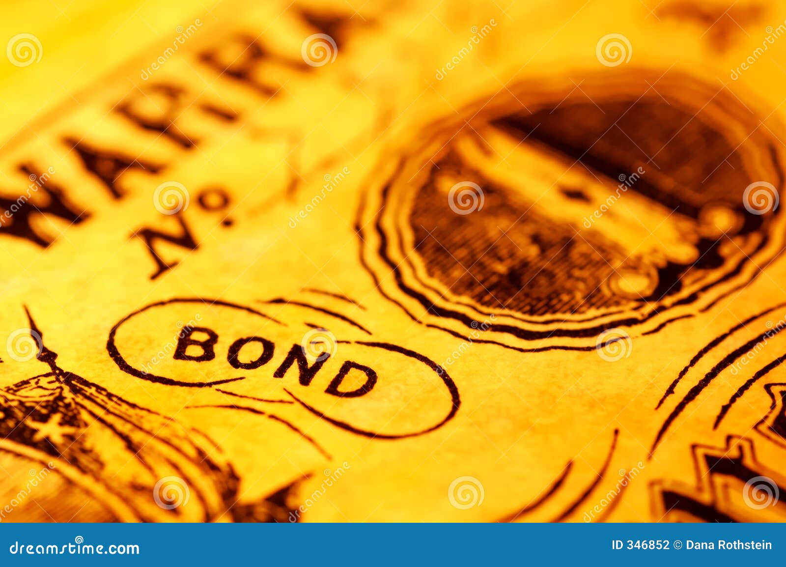 Bond stock photo. Image of vintage, note, treasury, conceptual - 346852