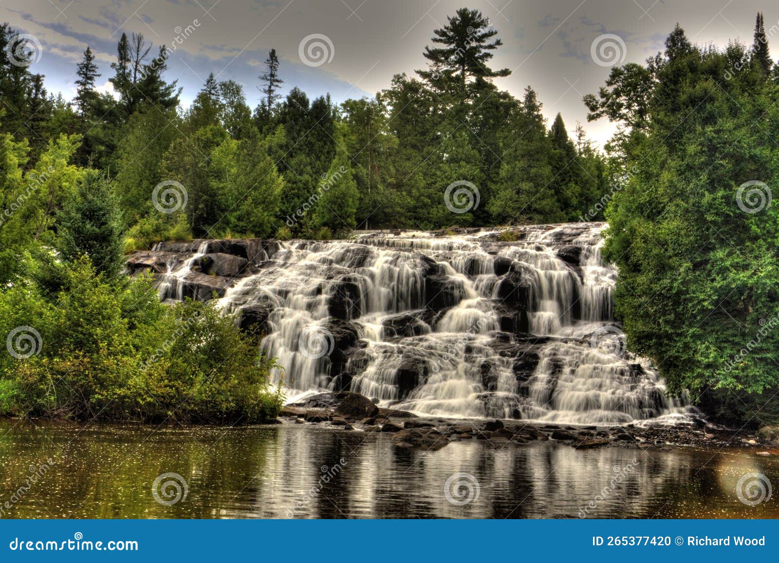 Bond Falls, Upper Peninsula of Michigan Stock Photo - Image of bond ...