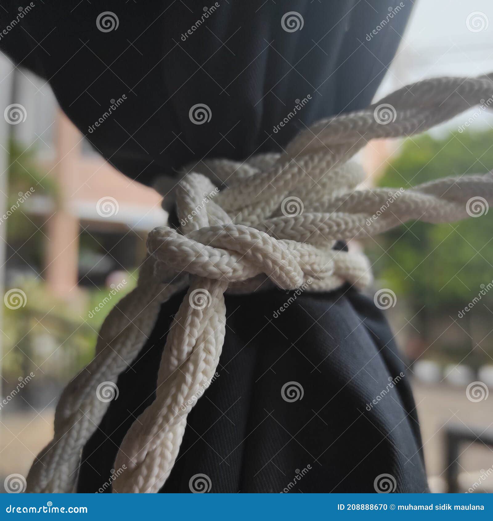 A bond rope black white stock photo. Image of bond, gordyn - 208888670