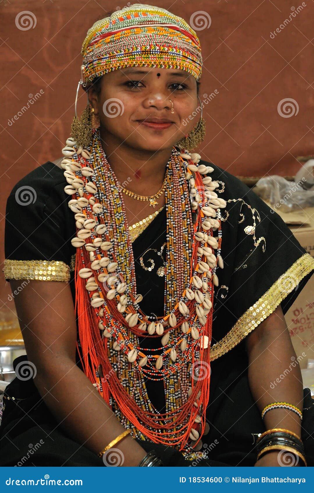 Bonda Tribal Woman Poses For A Portrait Editorial Image | CartoonDealer ...