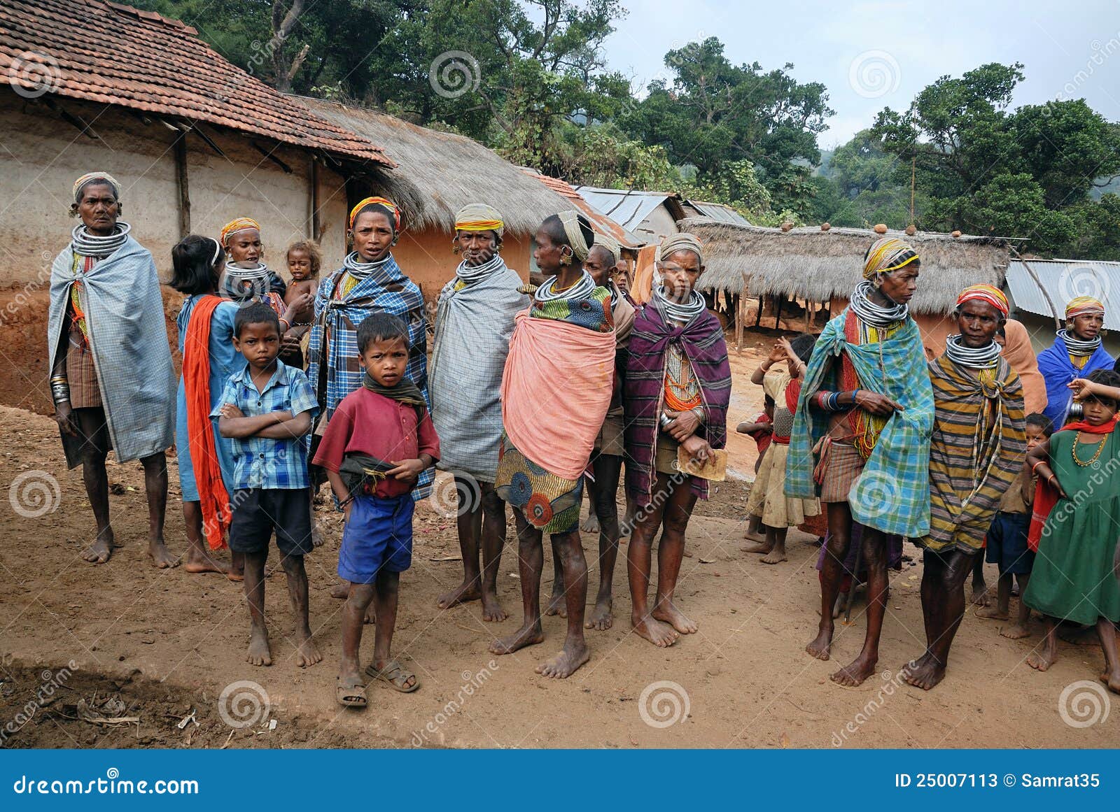 Bonda Village editorial stock photo. Image of group, tribal - 25007113