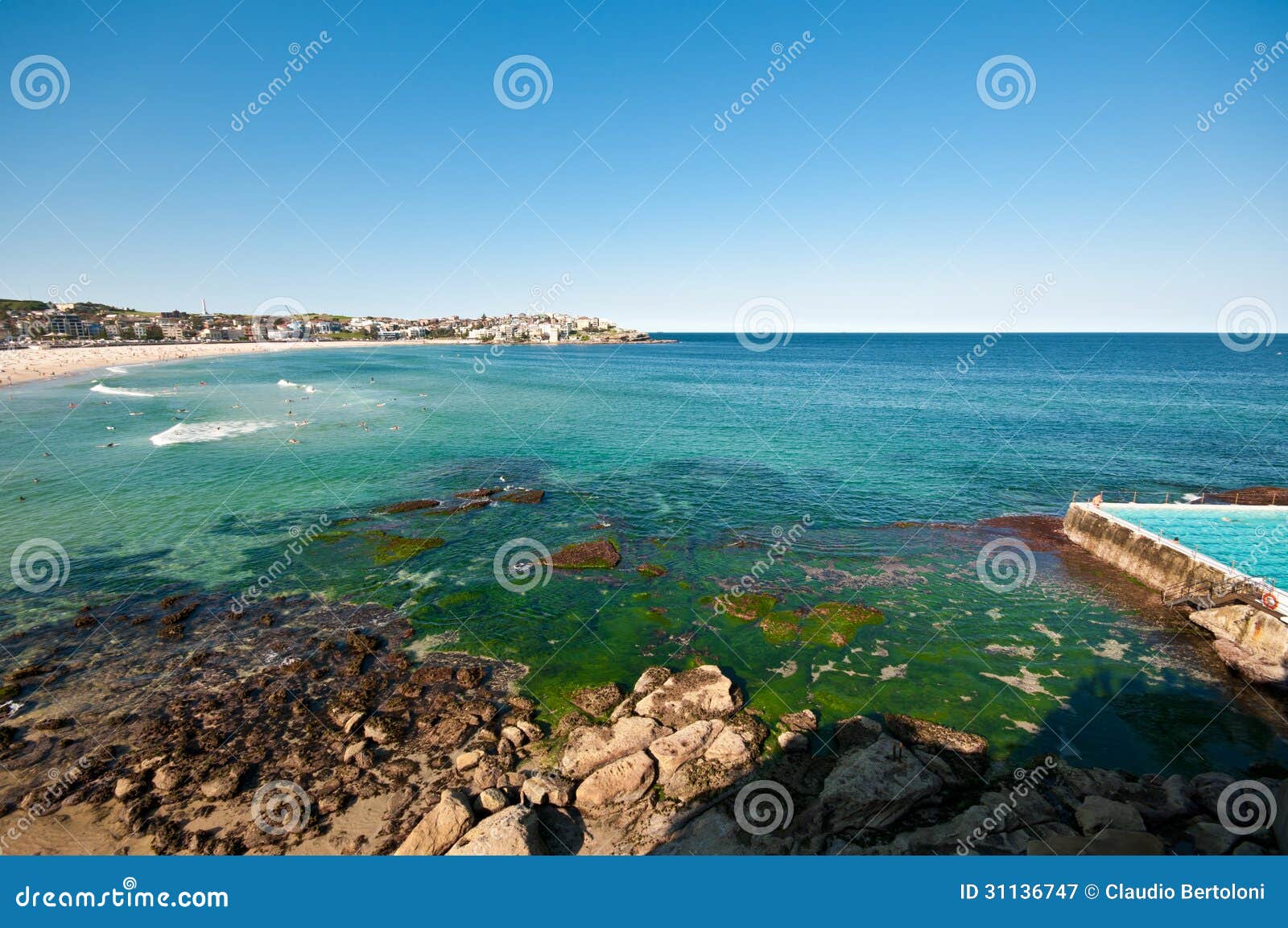 Bondi Beach stock image. Image of landmark, turquoise - 31136747
